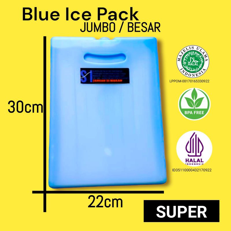 Blue ice pack Large 22x30cm jumboE dry ice gel Fan ac air cooler ice ...