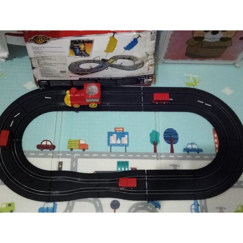 Toy track car, racing car, track racing car, original fastlane, DIY toy ...