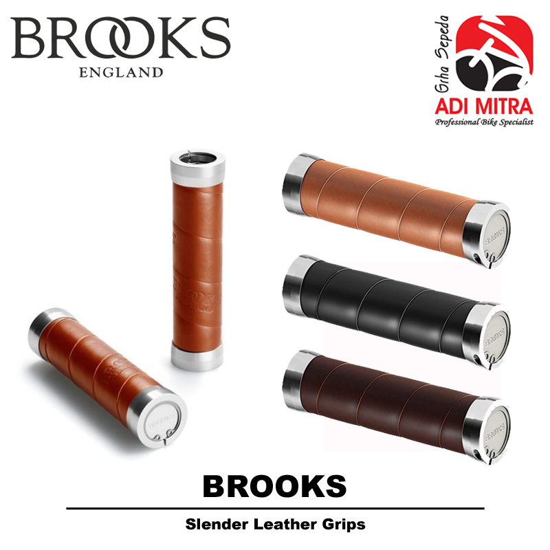 Brooks Slender Leather Grips Bicycle Hanfat Grip Handle | Shopee Malaysia