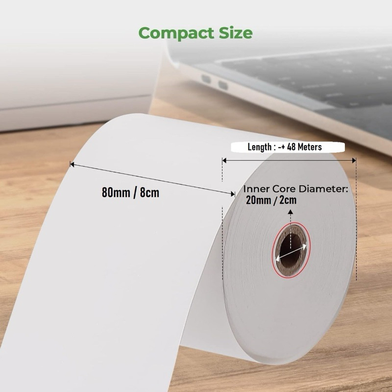 (SP) Thermal PAPER 80X80/PAPER Receipt Cashier PAPER ROLL 80X80 mm ...