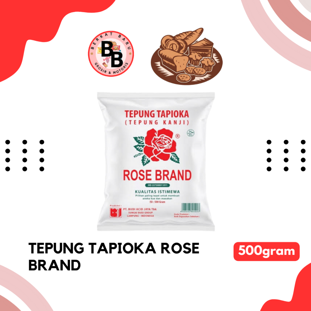[BB CAKE INGREDIENTS] ROSE BRAND TAPIOCA FLOUR 500GRAM | Shopee Malaysia