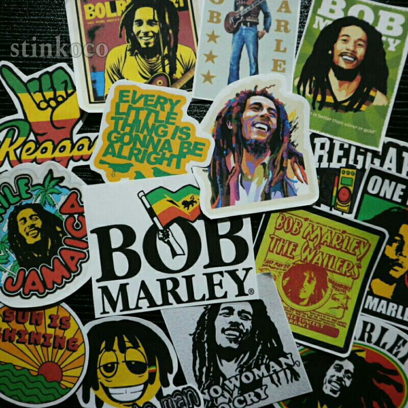 [15Pcs] Sticker BOB MARLEY&THE WAILERS Contents 15 Stickers | Shopee ...
