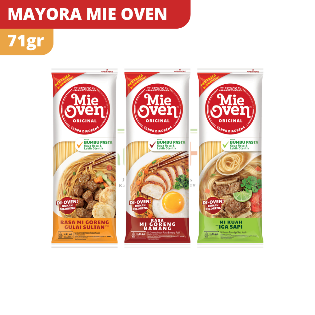 Mayora ORIGINAL OVEN NOODLES 71GR | Shopee Malaysia