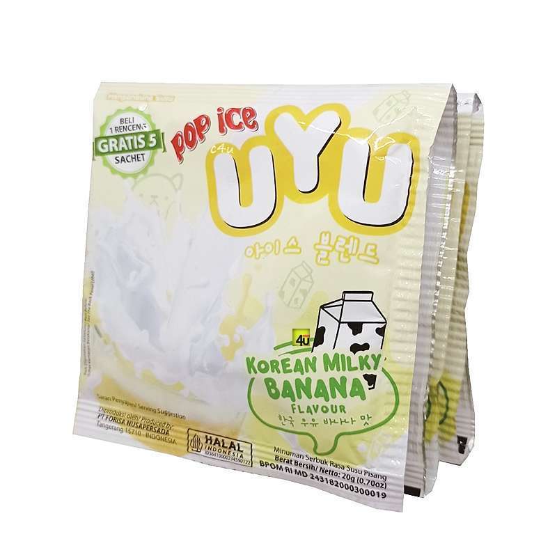 Uyu pop ice 1 pack contains 10 uyu Korean milky taro/ Korean milky ...