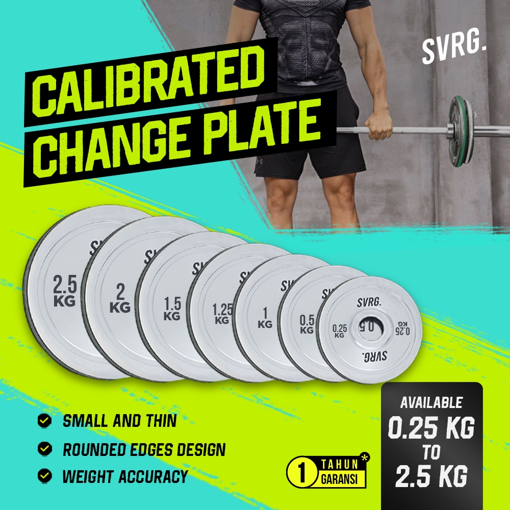 Svrg. Calibrated Change Plates 0.25kg - Steel Plates - Steel Weight ...