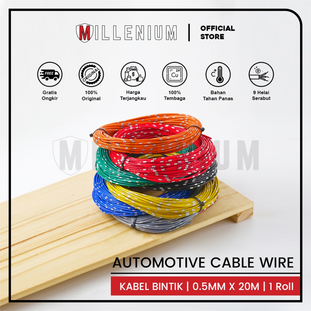 Automotive Cable 0.5MM x 20M Quality Copper Fiber Car Motorcycle Body ...