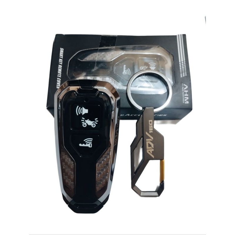 GANTUNGAN Honda ADV 160 Logo Keychain Package and Original AHM Remote ...