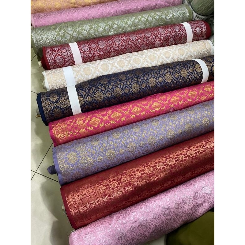 (1,5 Meters) PALEMBANG SONGKET MATERIAL/SONGKET FABRIC/SONGKET MATERIAL ...