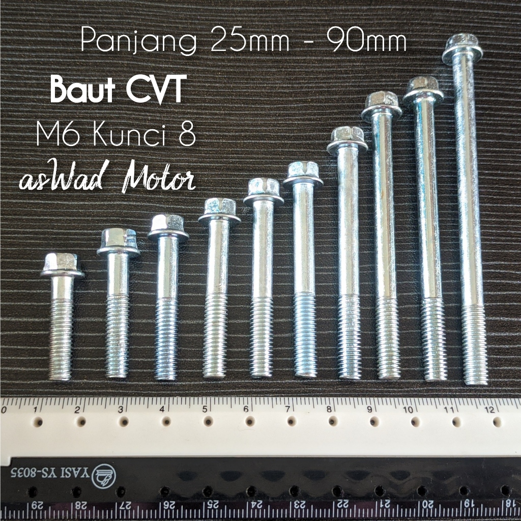 MESIN Cvt M6x90mm K8 Bolt/Engine Block Bolt/Make Engine Block Cap/CVT ...