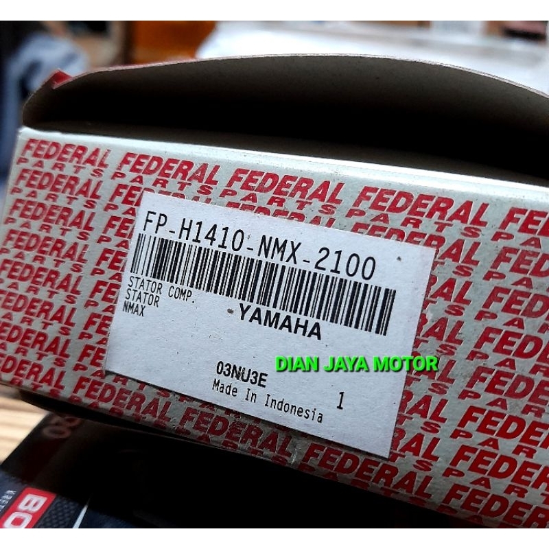 Spool Stator Comp NMAX FEDERAL YAMAHA N MAX 150 FP-H1410-NMX-2100 Sepul ...