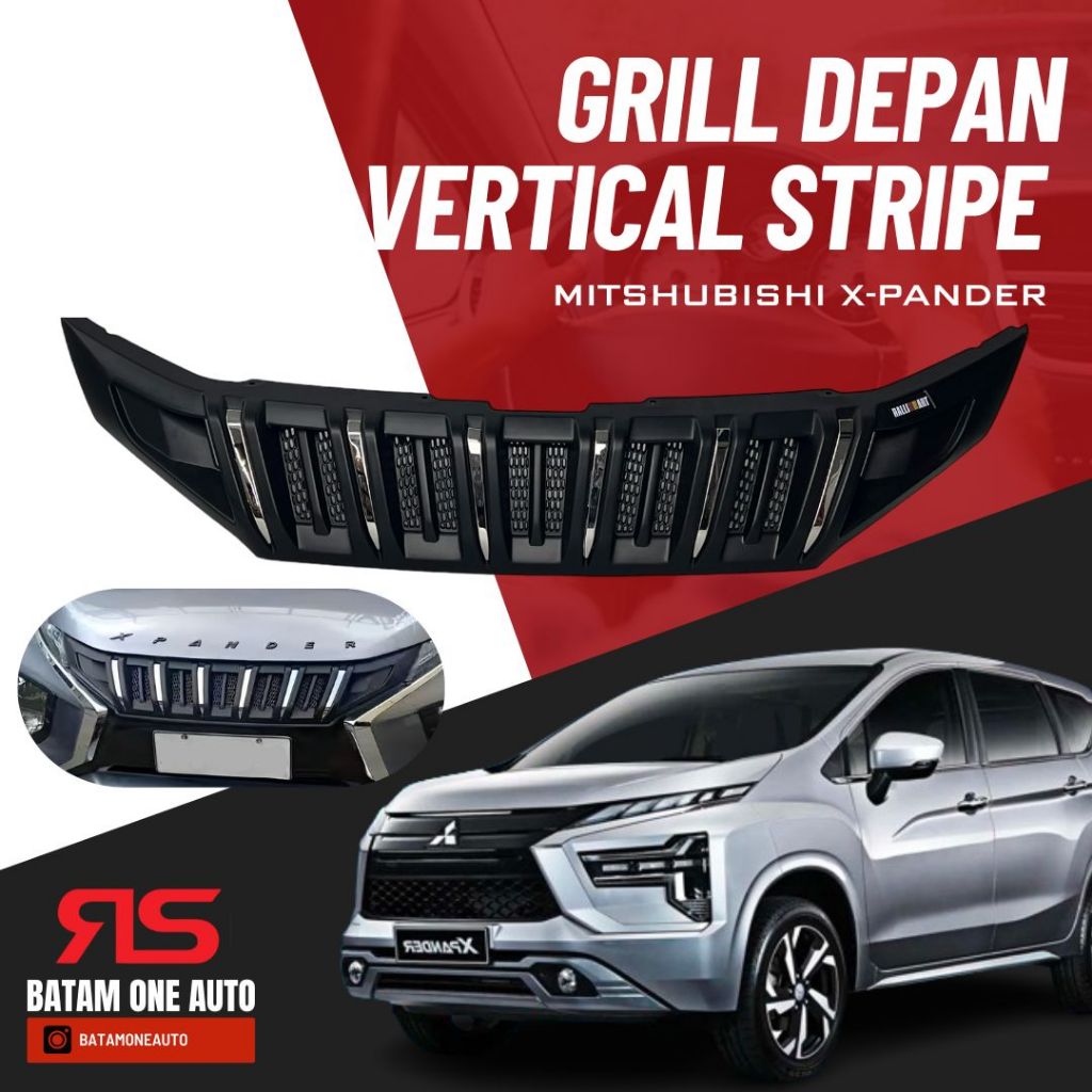 Boa - Mitsubishi Xpander Front Grill Prado Model (Vertical Stripe ...