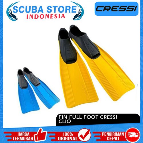 Fin Full Foot Cressi Clio Fins Frog Toe Shoes Diving B-Fins Scuba ...