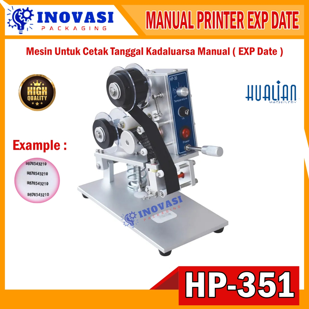 MESIN Expire Date Printer HP-351 Manual Expiry Date Printing Machine ...