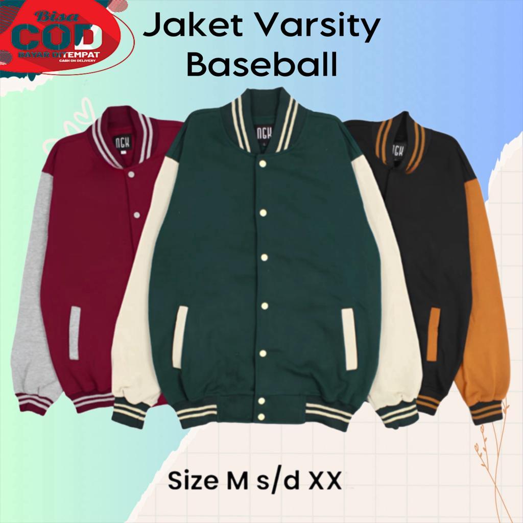 Varsity Baseball Jacket Button Plain varsity Jacket Button premium Men ...