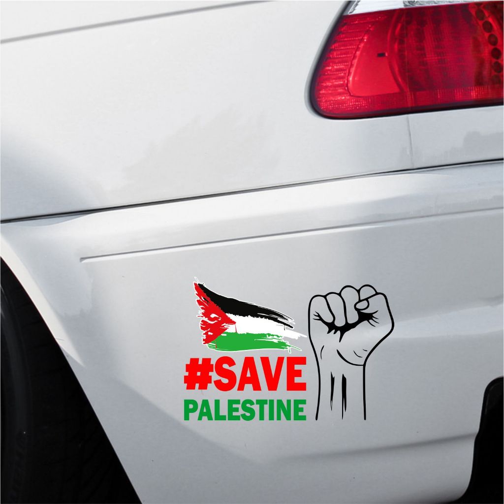 Car sticker palestine sticker save palestine free gaza cutting bumper ...
