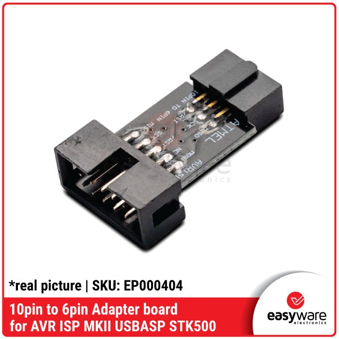 10 Pin to 6 Pin Adapter board for AVR ISP MKII USBASP STK500 | Shopee ...