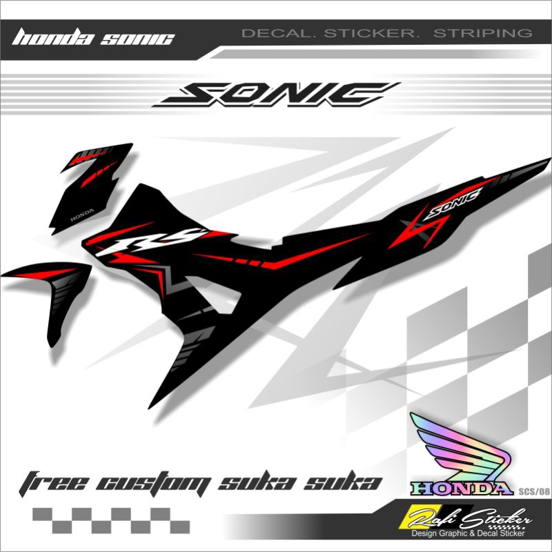 Latest Simple Variation of Sonic 150r Striping - Custom Honda Sonic ...