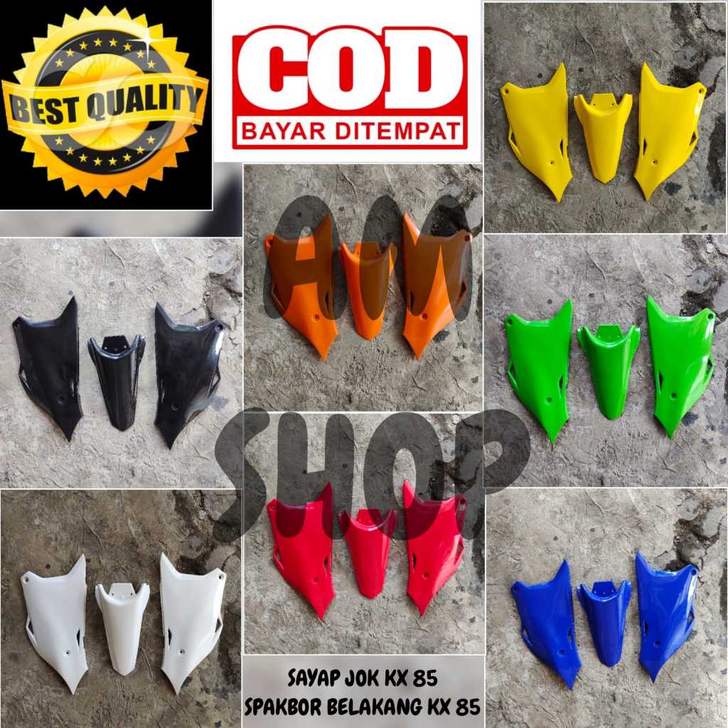 BODY SET KX 85 2 ITEMS SEAT WING FENDER REAR MUDGER KX 85 SIDE PANEL ...
