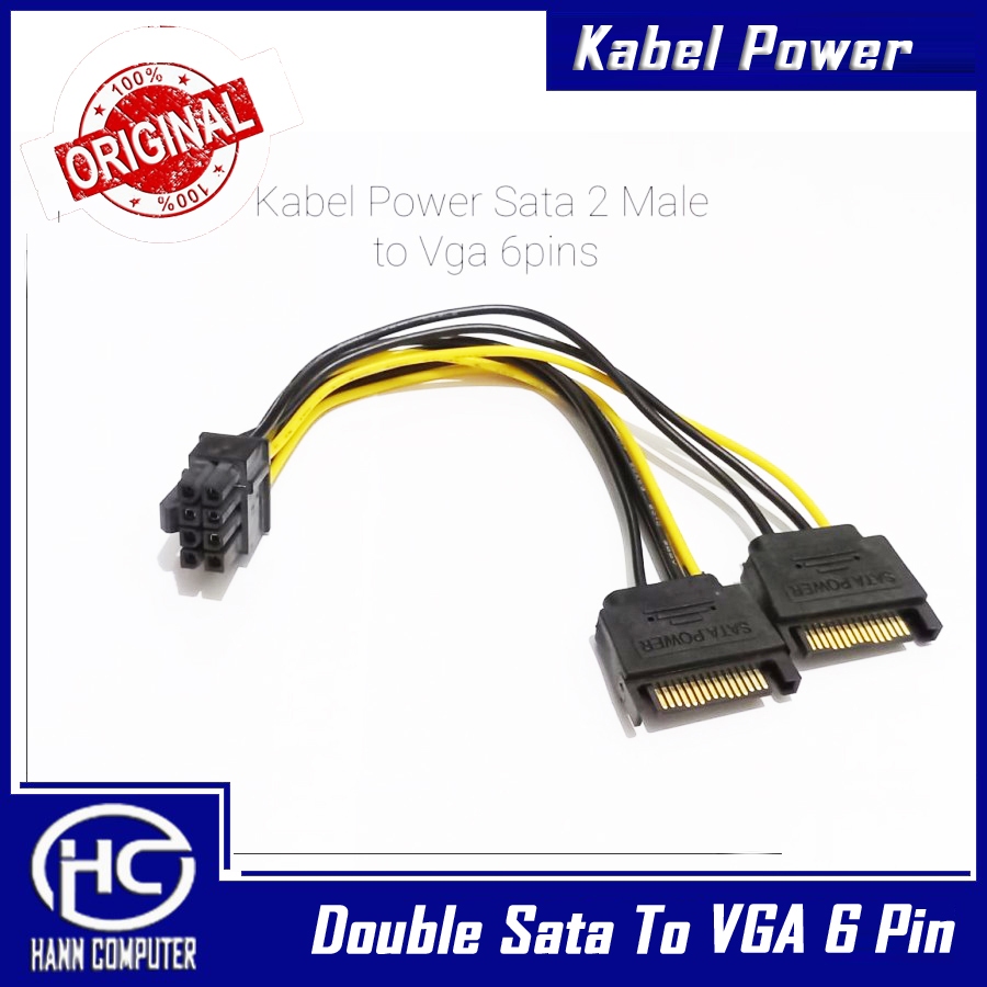 8 pin SATA2 male to VGA Power cable | Shopee Malaysia