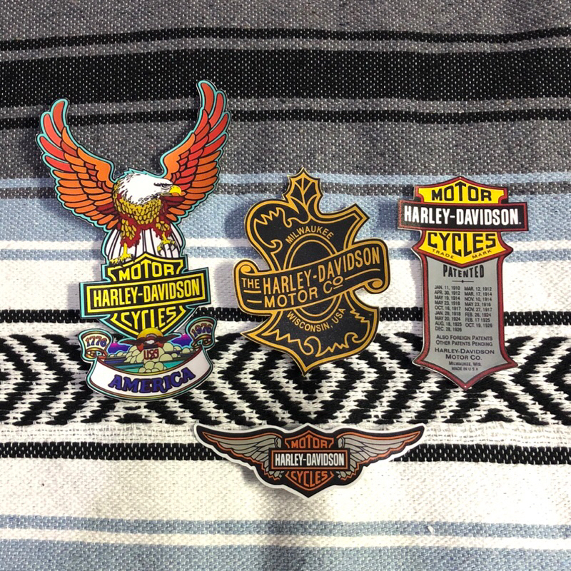 Vintage Harley Davidson Sticker Pack | Shopee Malaysia