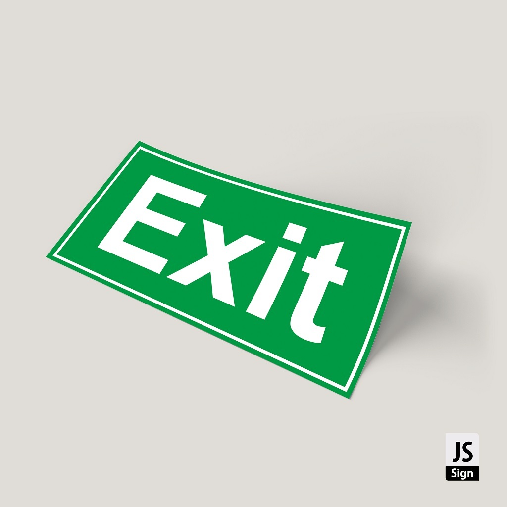 Safetysign K3 STICKER - EXIT | Shopee Malaysia