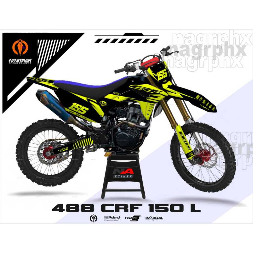 Decal kit honda crf 150l fullbody - Sticker decal crf 150l full body ...