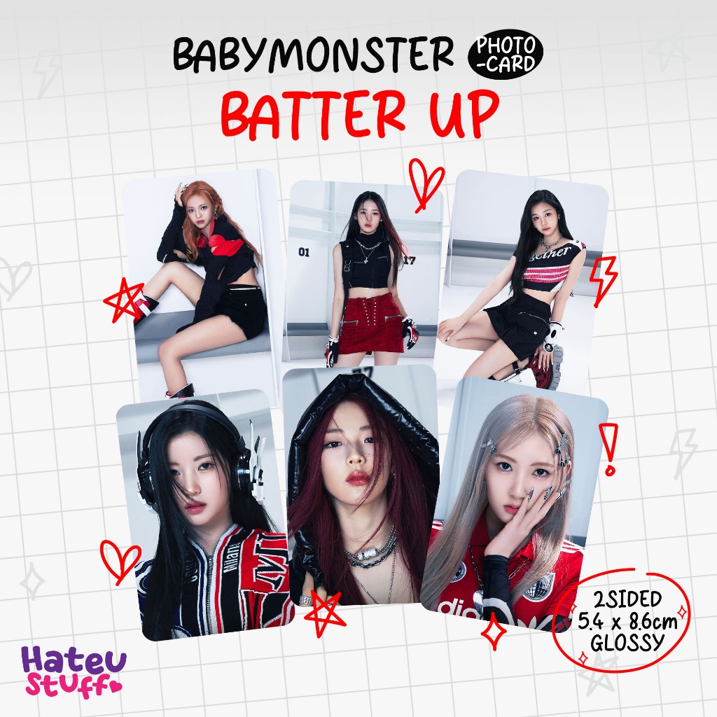Babymonster BAEMON Unofficial Photocard Batter Up | Shopee Malaysia