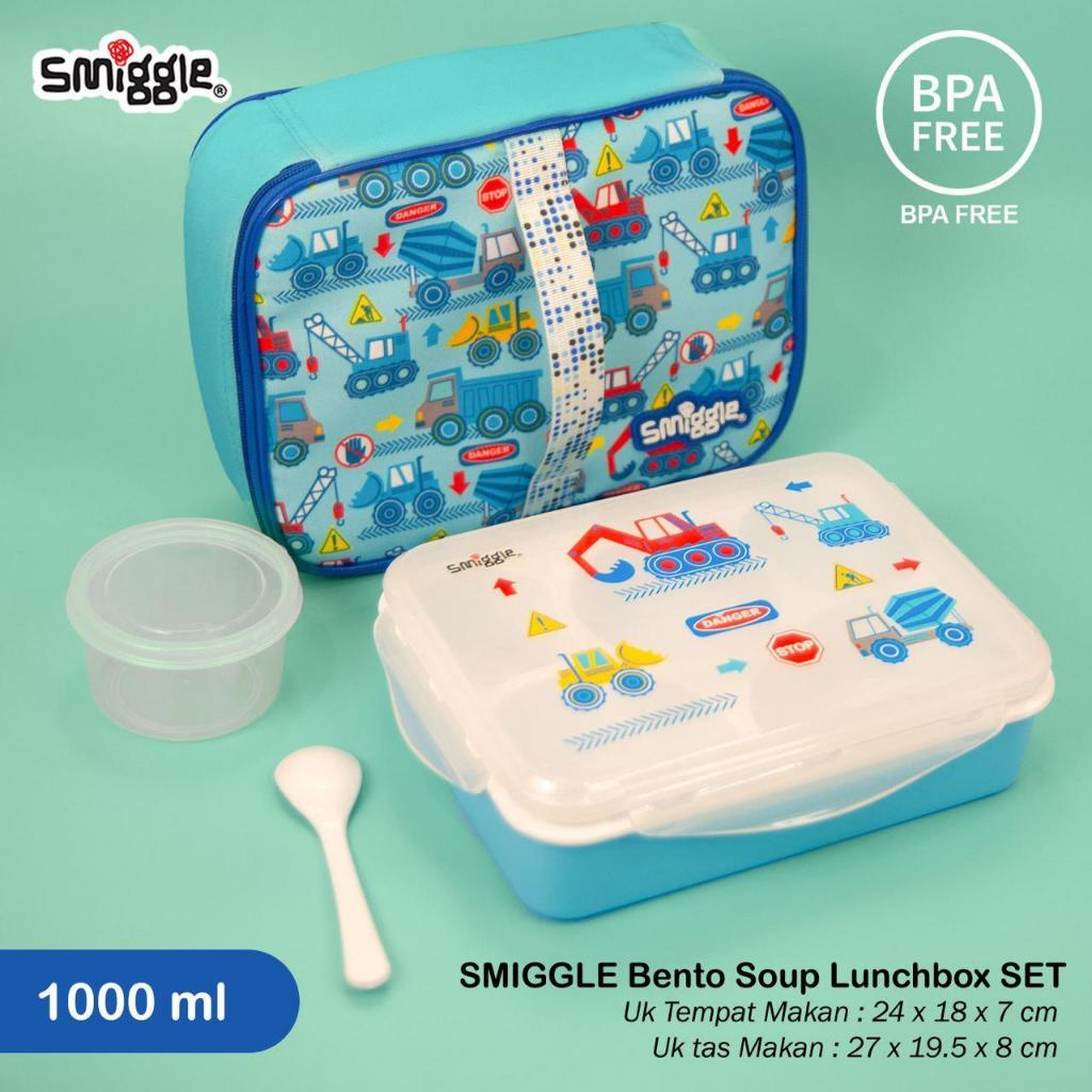 Smiggle bento soup lunchbox 5-piece Lunch Box locked animals BPA FREE ...