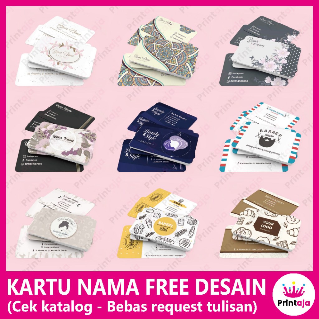 (FREE Design) PART 3 MSME BUSINESS NAME CARDS | Olshop NAME CARD ...