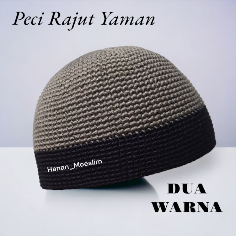 Yemeni Knitted Peci 2 colors Adult Peci handmade muslim men's fashion ...