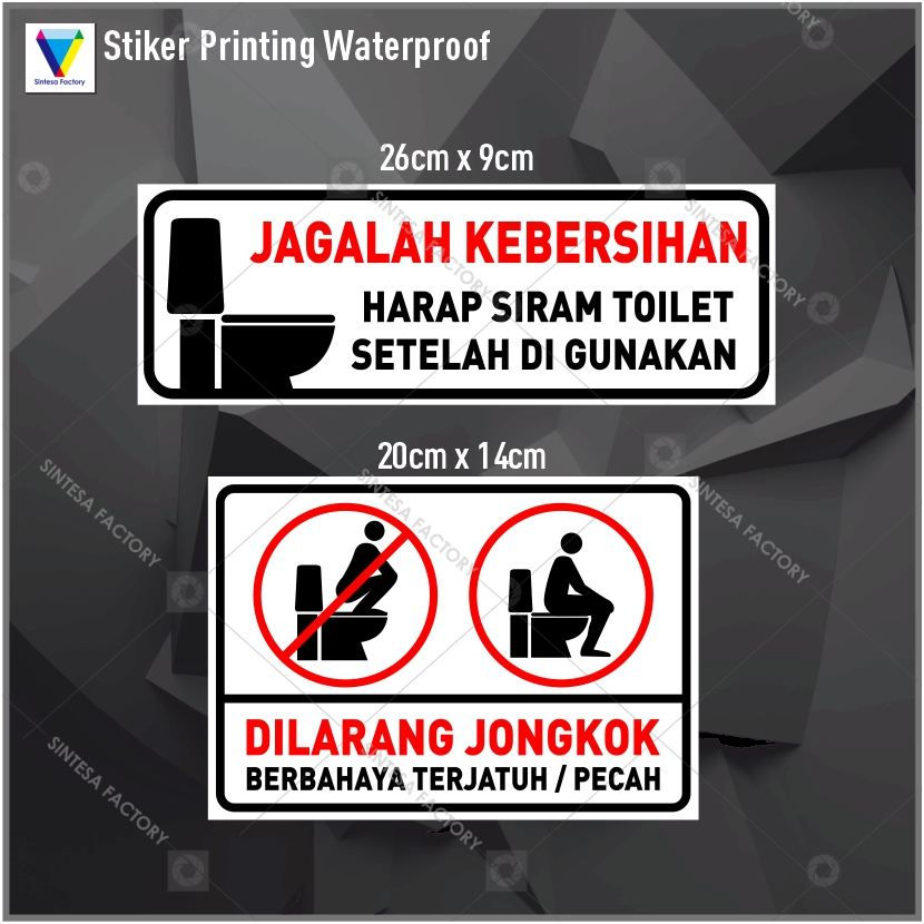 Toilet Sticker Please Flush How to Use the Toilet Seat | Shopee Malaysia