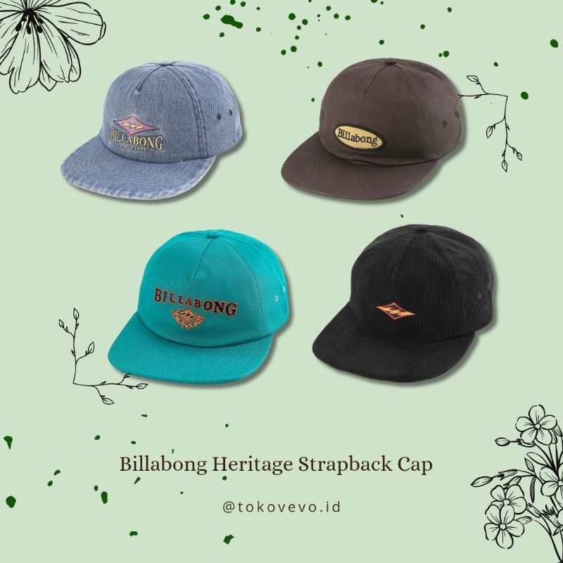 Original Billabong Hat - Heritage Strapback Cap | Shopee Malaysia