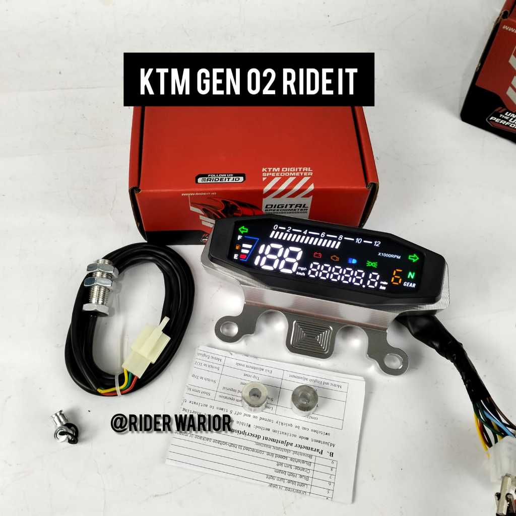 Spidometer KTM GEN 2 FULL DIGITAL Speedometer set CNC SPM 037 RIDE IT ...