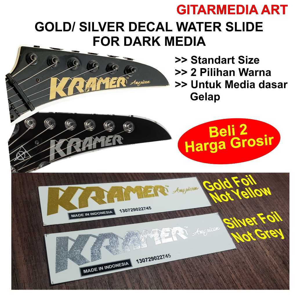 Kramer Guitar logo decal kramer Guitar water slide kramer Guitar logo ...