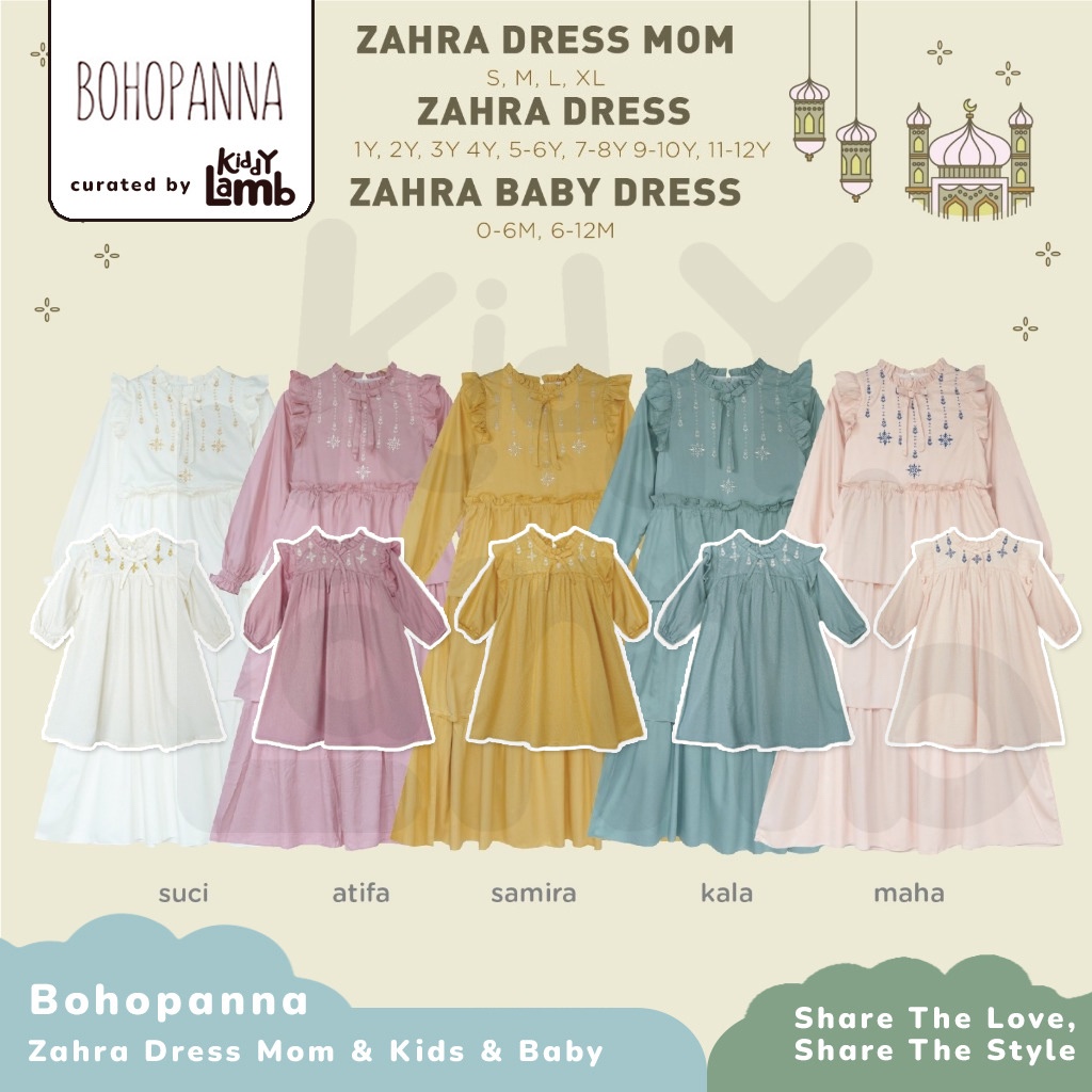 Bohopanna Raya Collection Zahra Dress / Zahra Baby Dress & Mom Muslim ...