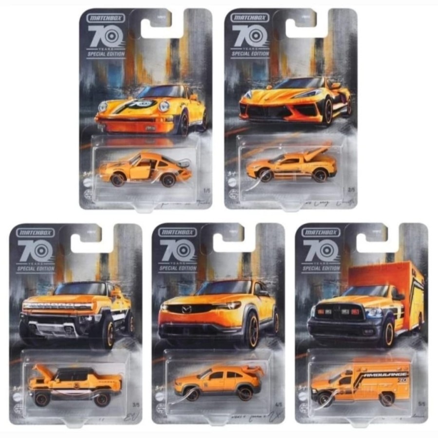 Matchbox Moving Parts 70th Anniversary Special Edition Set of 5pcs ...