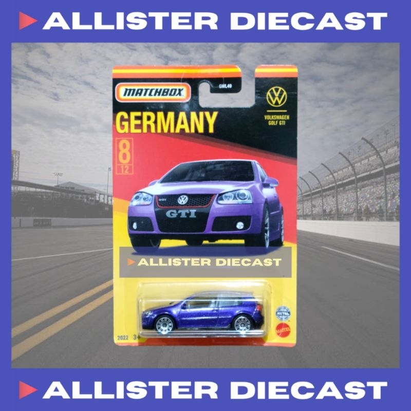 UNGU Matchbox Volkswagen Golf GTI Germany Series ALLISTER Diecast ...