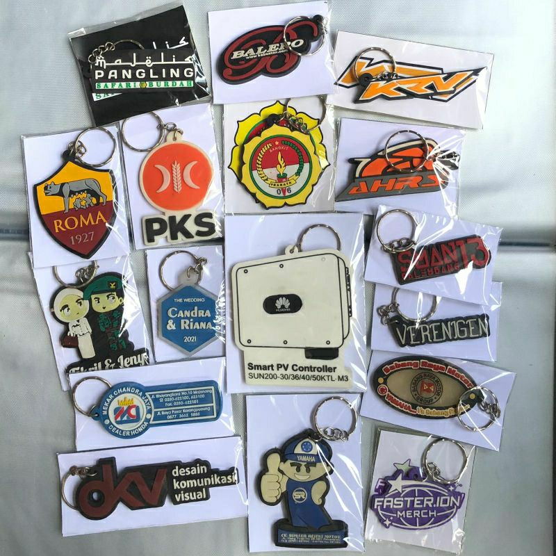 GANTUNGAN MINIMAL [Custom] Custom Design Rubber Keychain (Minimum ...