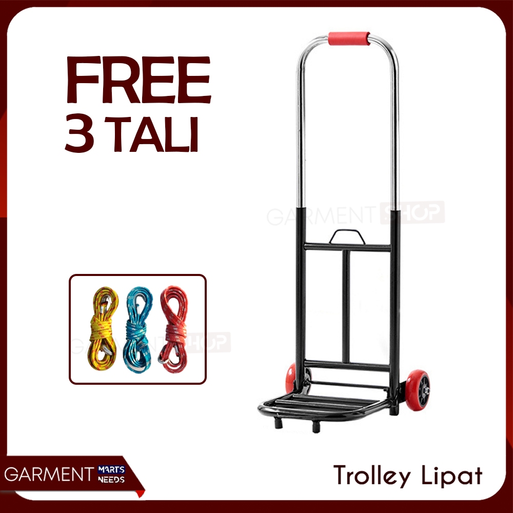 Iron Folding Trolley Push Pull Trolley Aqua Gallon Push Handheld ...