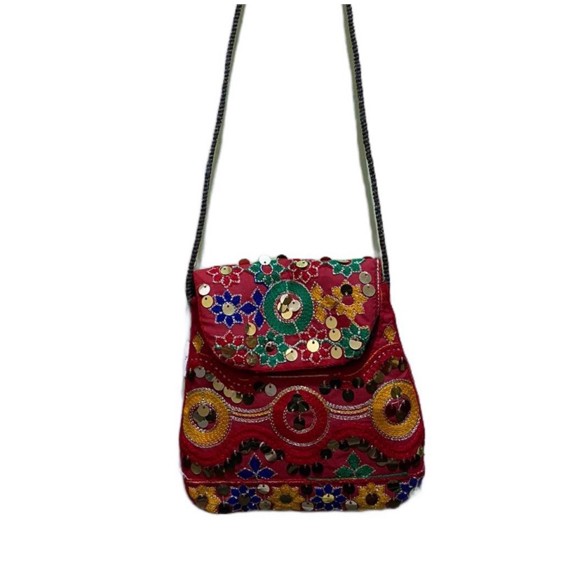 HP Women's sling bag, typical Pakistani Arabic bag, sling strap ...