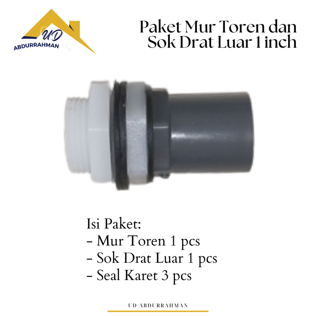Package of Toren / Tandon Nuts and Sok Outer Drat SDL PVC Pipe Socket 1 ...