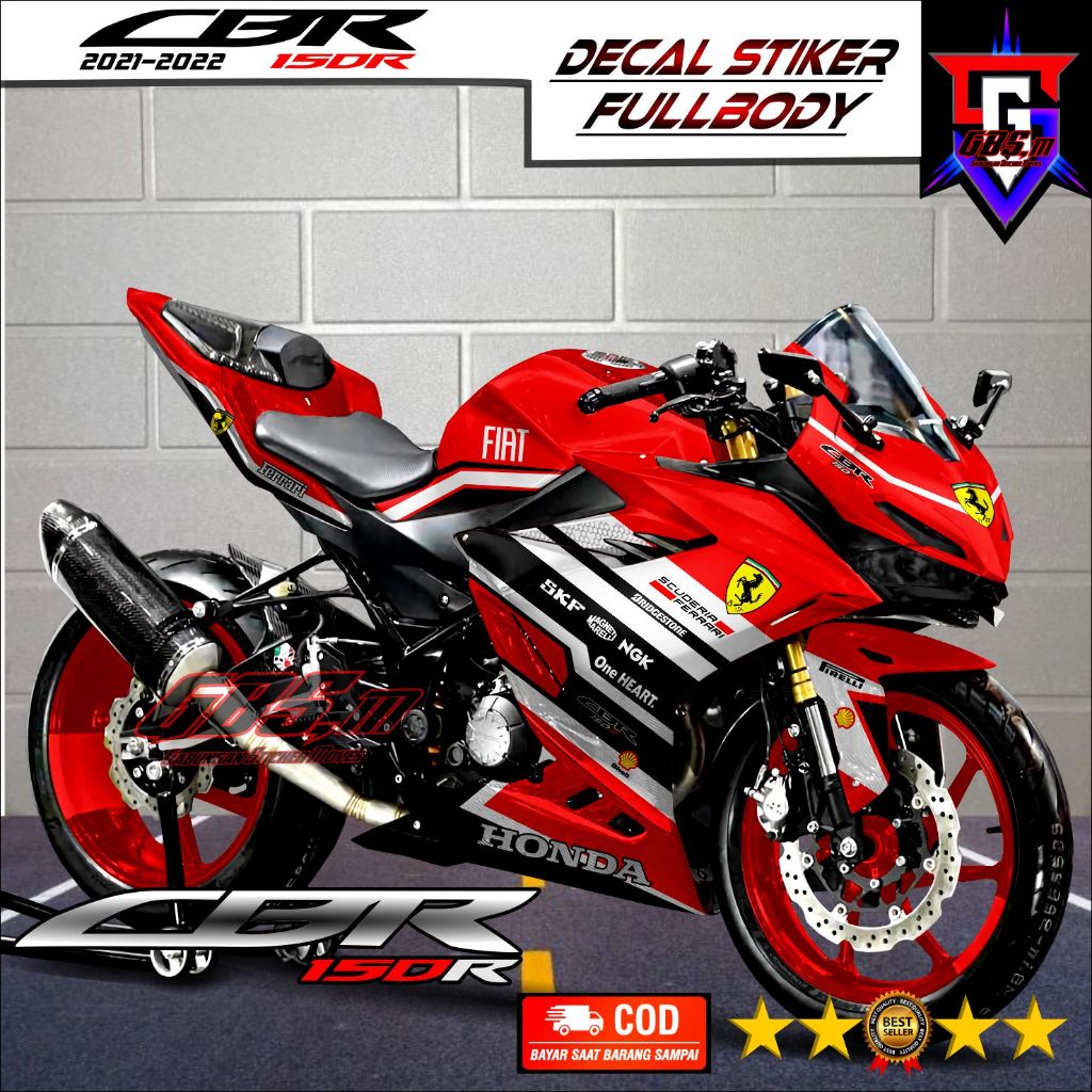 - Decal CBR 150R K45R 2021 2022 2023 Full Body Decal Stikcer Motor CBR ...