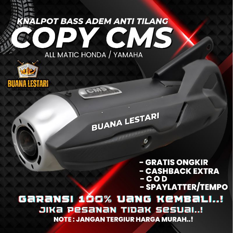 Exhaust COPY CMS GENIO PCX VARIO 110 125 150 160 old led new GEAR LEXI ...