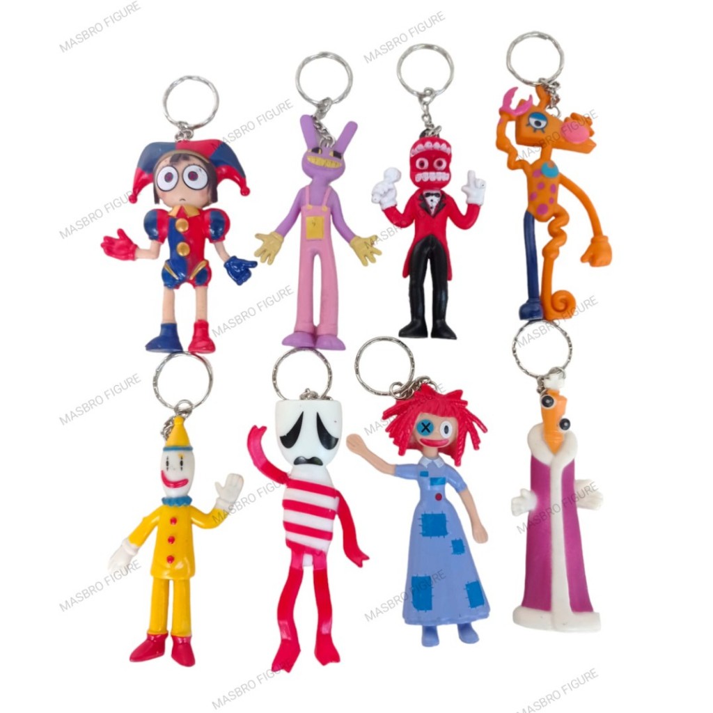 The Amazing Digital Circus Action Figure Set Contains 8pcs Pomni Jax ...
