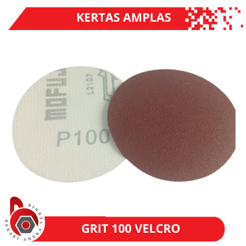 4 Inch Grit 100 Velcro Round Sandpaper | Shopee Malaysia