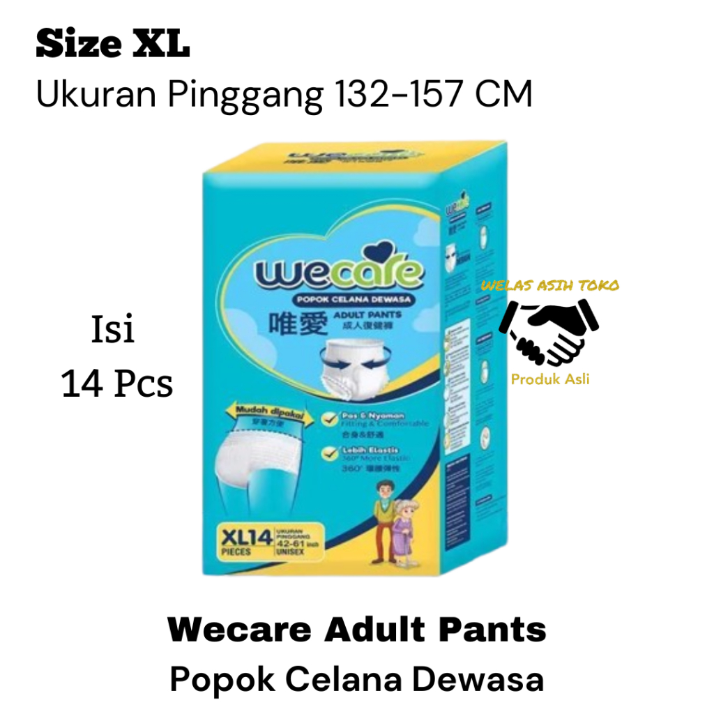 Pamper Wecare Adult Pants Original XL Size Adult Diapers | Shopee Malaysia