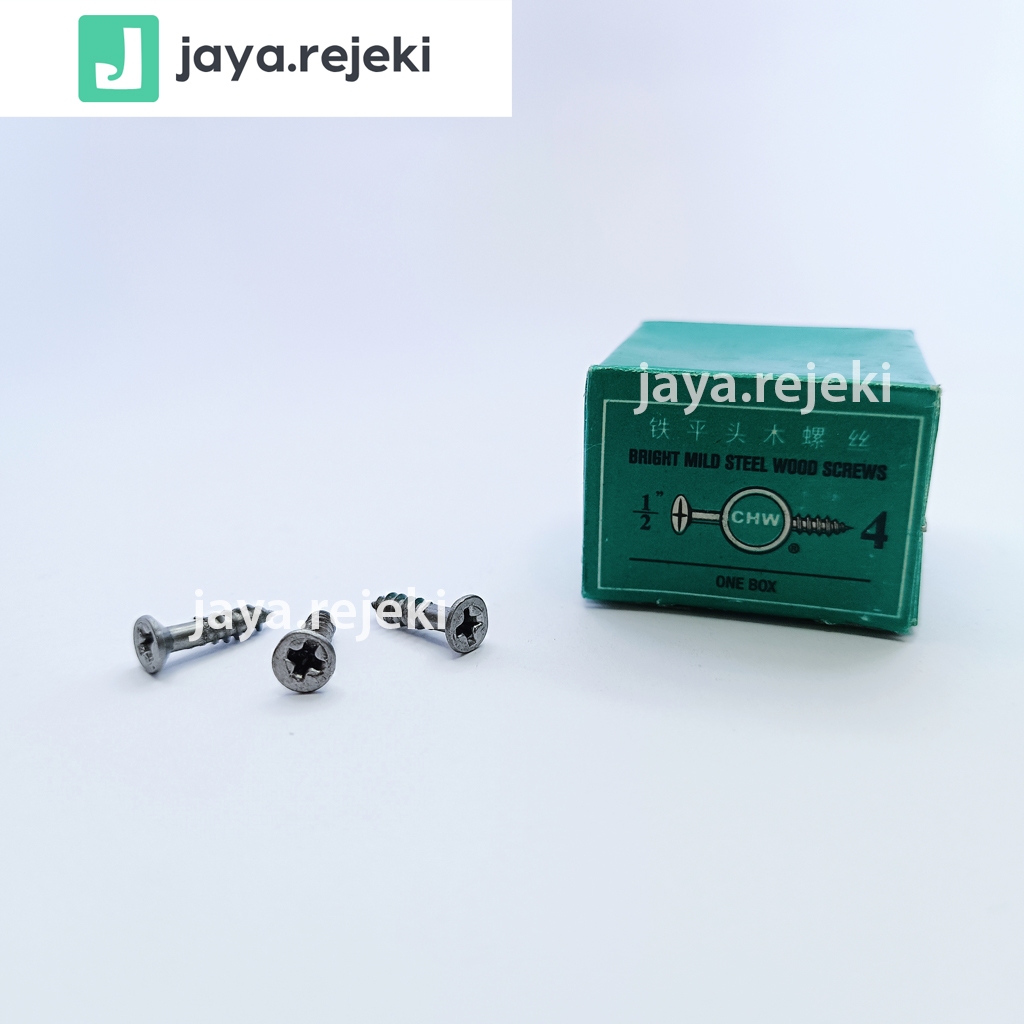 KAYU Head Wood Screw Plus CHW 1/2" x 4 (Per Box) | Shopee Malaysia