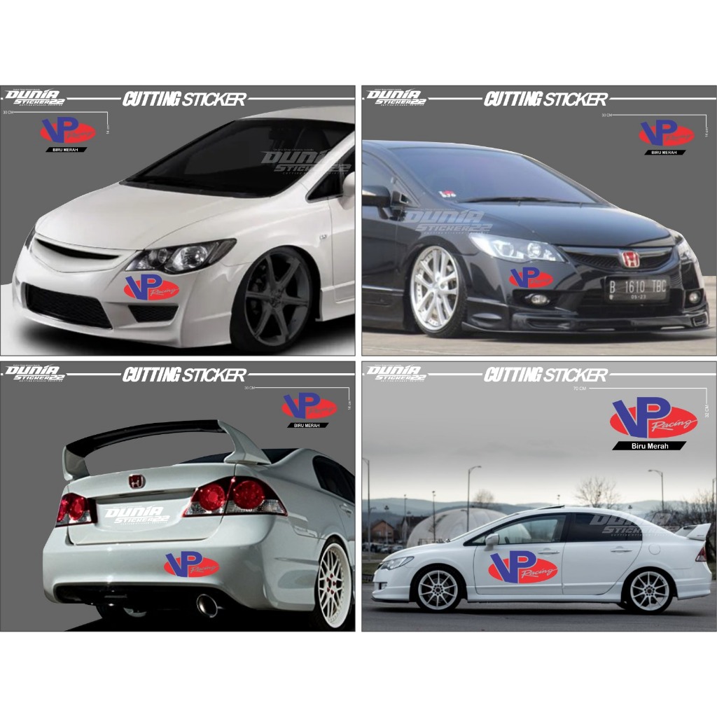 Vp RACING Car Cutting Sticker / VP RACING Car Window Cutting Sticker ...