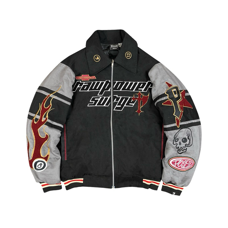 Boxy Cut Varsity Jacket/Racing Jacket | Supersaiyan | Poseidon Reprisal ...