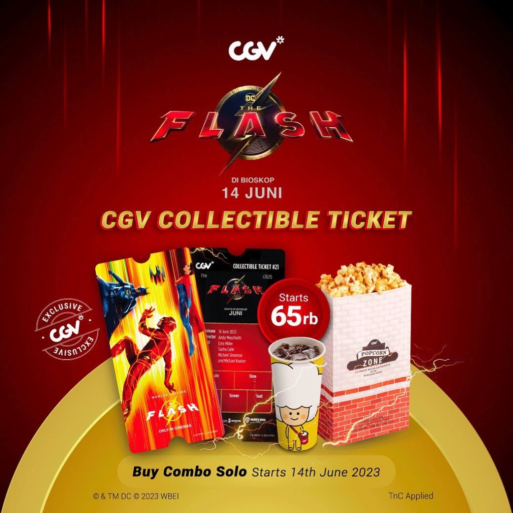 Collectible Ticket The Flash Card Official CGV | Shopee Malaysia